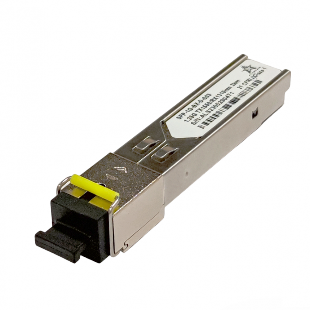 SFP module 1000BASE-BX 1SM WDM SC 3KM TX1550/RX1310nm DDM
